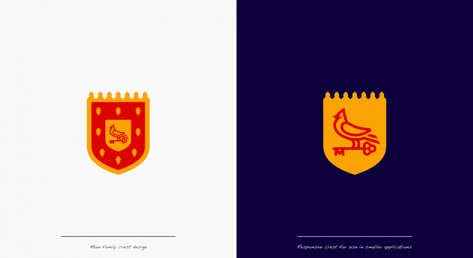 Northern Cardinal Shield – zeropoint7 - Award-winning Brand Identity Design Studio