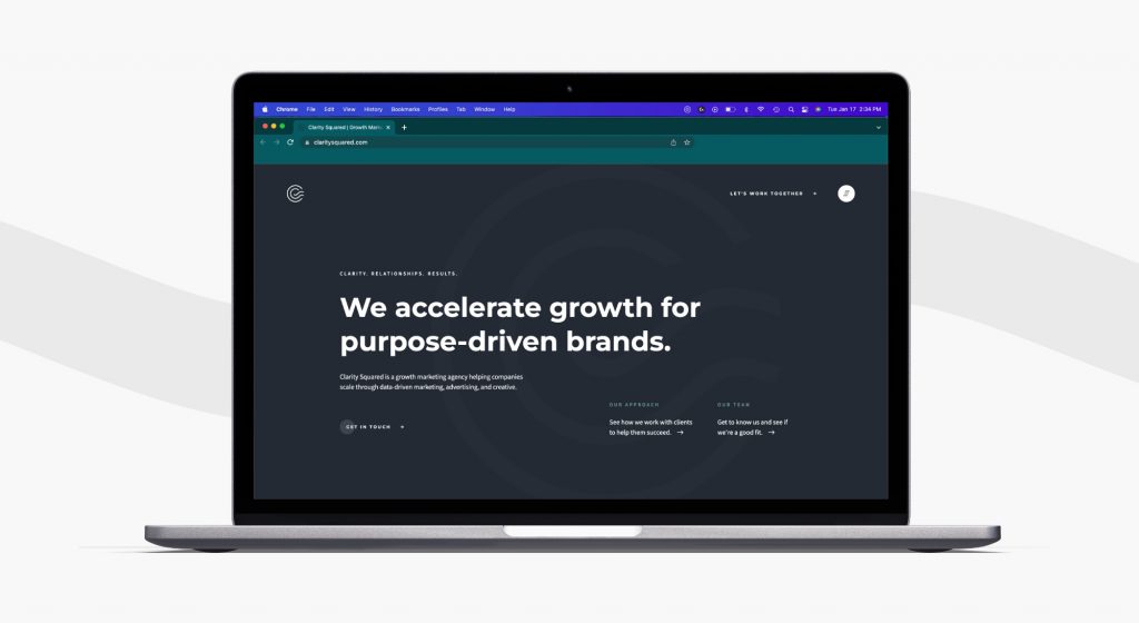 Clarity Squared – zeropoint7 - Award-winning Brand Identity Design Studio